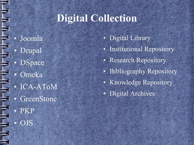 Open Source Software for Library : STKS | PPT