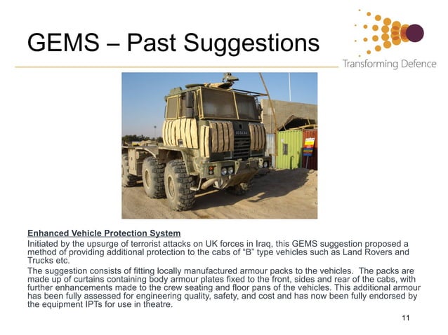 Ministry of Defence - Ideas Management | PPT