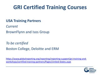 GRI for Communication Professionals | PPTX