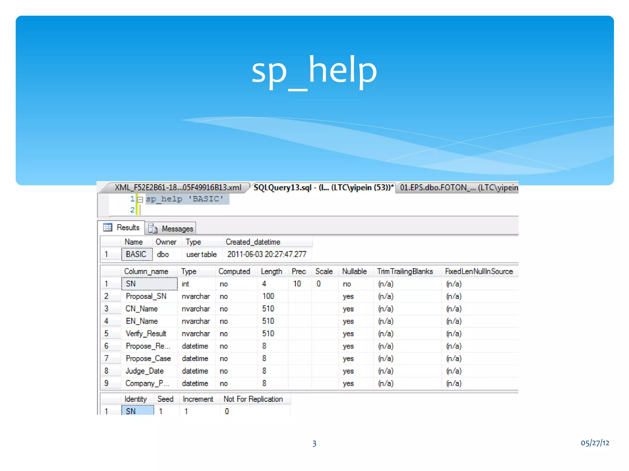 20120518 mssql table_schema_xml_namespace | PPT