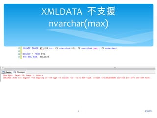 20120518 mssql table_schema_xml_namespace | PPT