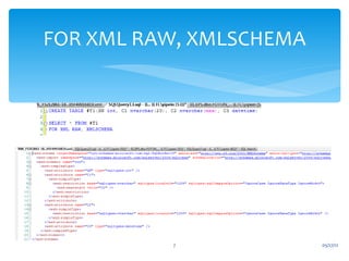 20120518 mssql table_schema_xml_namespace | PPT