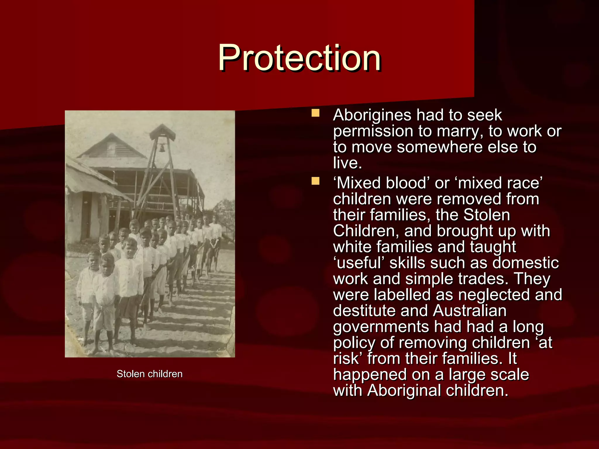 Australian Indigenous Government Policy History | PPT