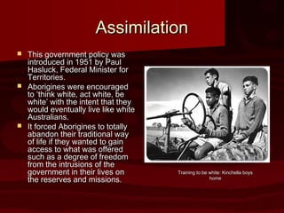 Australian Indigenous Government Policy History | PPT