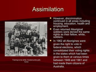 Australian Indigenous Government Policy History | PPT
