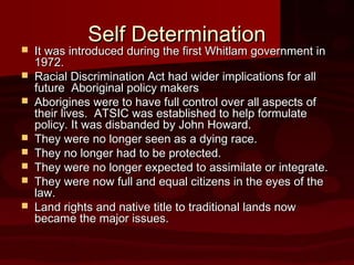 Australian Indigenous Government Policy History | PPT