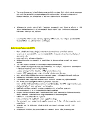 2012 05 21 efmp community of practice notes 051712 | PDF