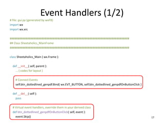 wxPython and wxFormBuilder | PDF
