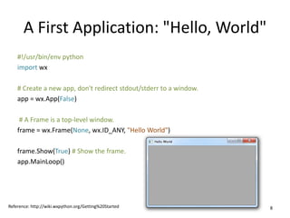 wxPython and wxFormBuilder | PDF