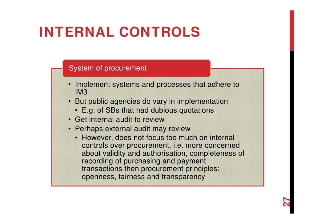 Control And Compliance In Public Sector Procurement