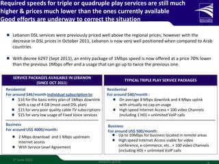 lebanon ict market - eng. lelia el khazen (RAVACOM) | PPT