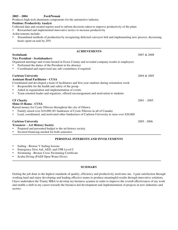 Rob\'s Resume
