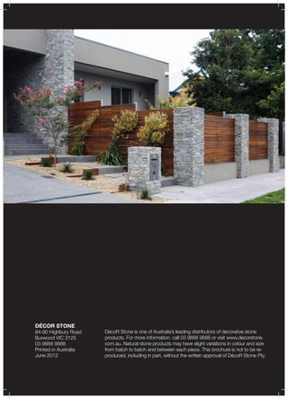 Decor Stone Brochure | PDF