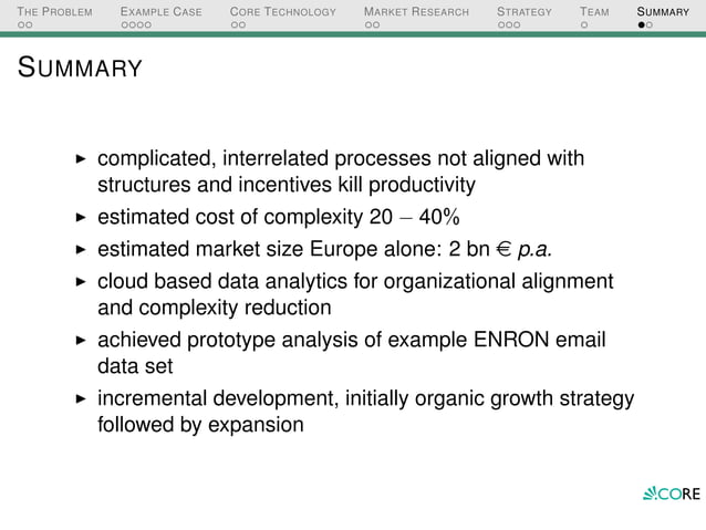 CORE slides for Venture Lab 2012 organized by Chuck Eesley | PDF