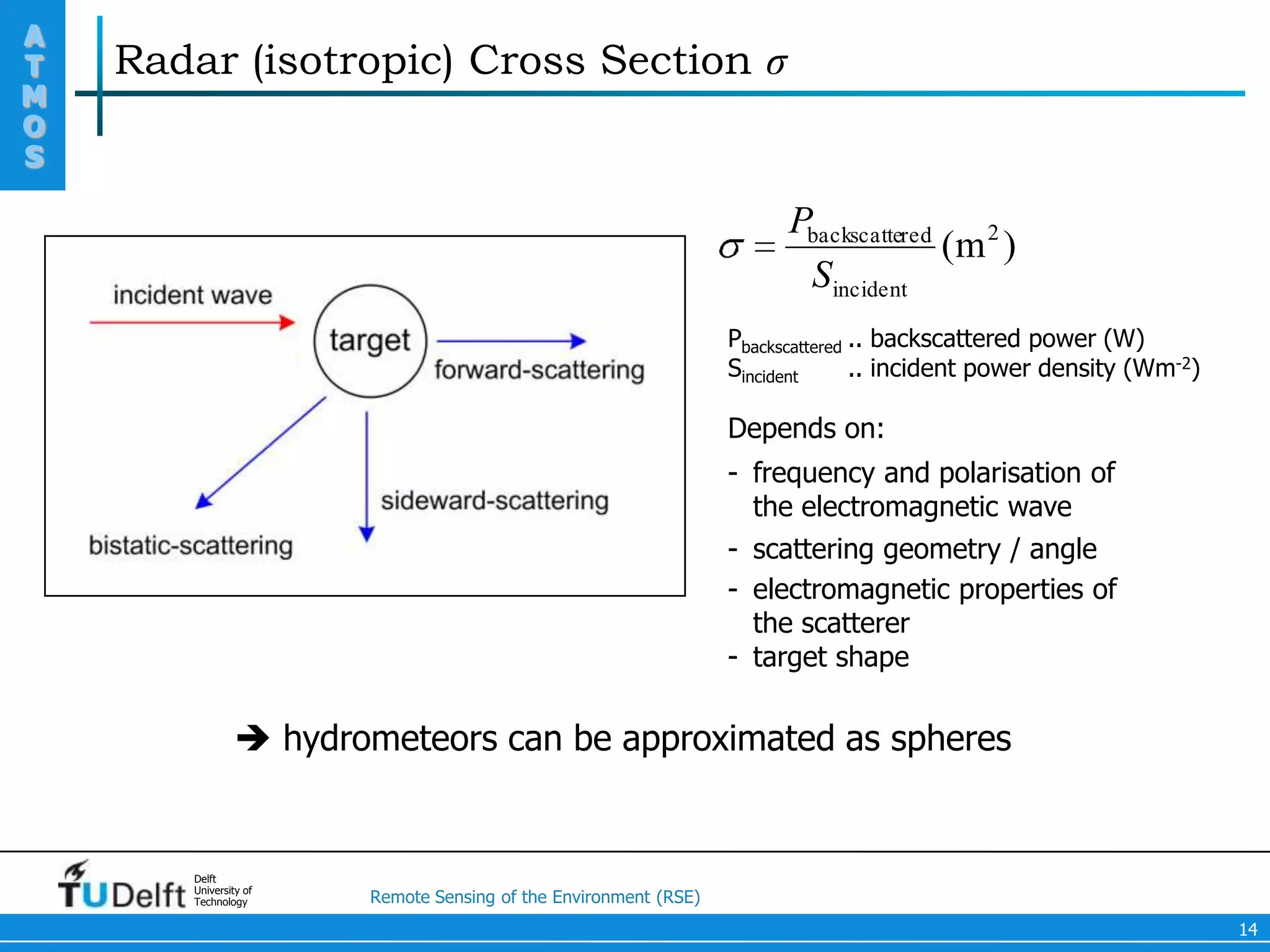 The active remote sensing equation | PPS