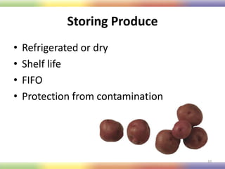Produce Safety - Receiving and Storing | PPTX