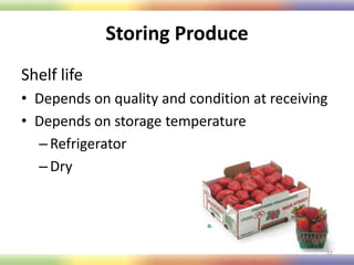Produce Safety - Receiving and Storing | PPTX