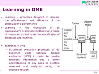 Dynamic potential in disaster exercises: identifcation – development – evaluation | PPT