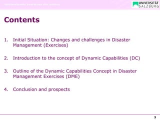 Dynamic potential in disaster exercises: identifcation – development ...