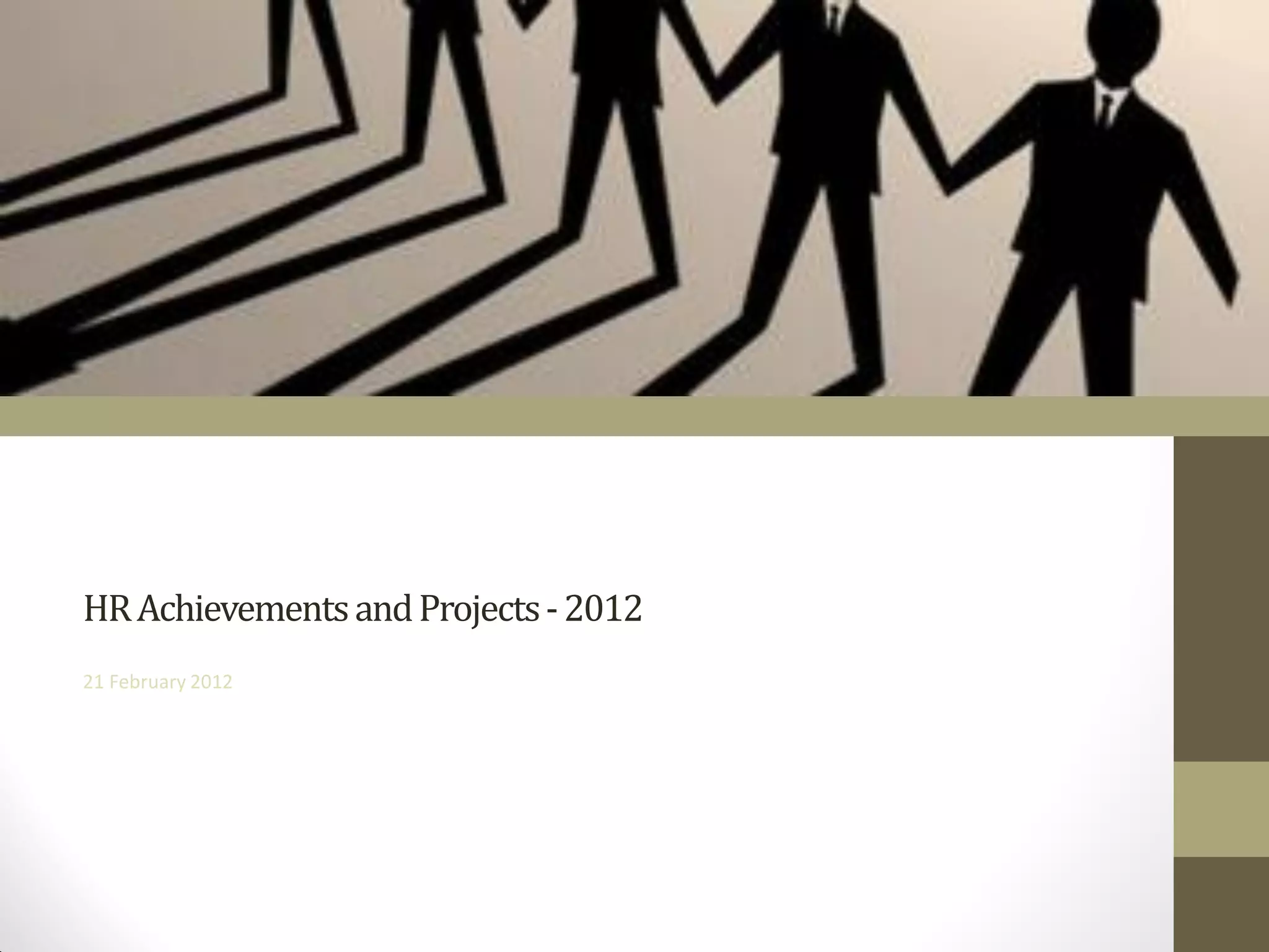 201208 hr achievements and projects 2012 | PPT