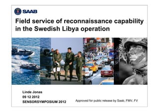 Field service of reconnaissance capability | PDF