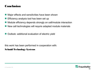 PV Module efficiency analysis and optimization | PPT