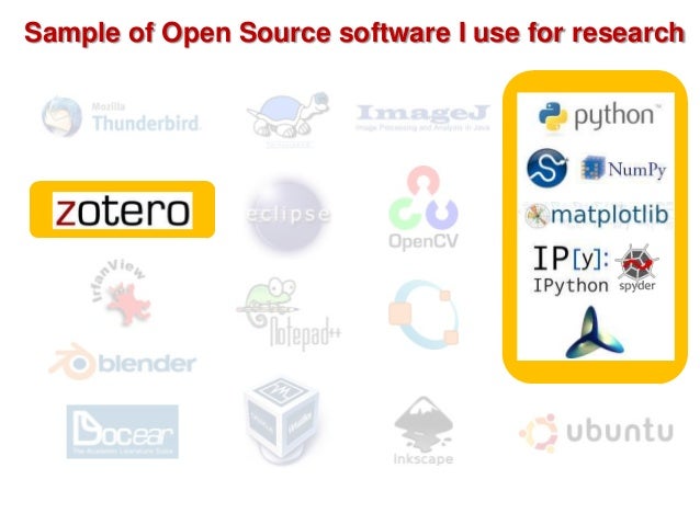 Open Source Software in Scientific Research