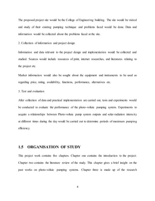 DESIGN, INSTALLATION AND PERFORMANCE EVALUATION OF PHOTO-VOLTAIC ...