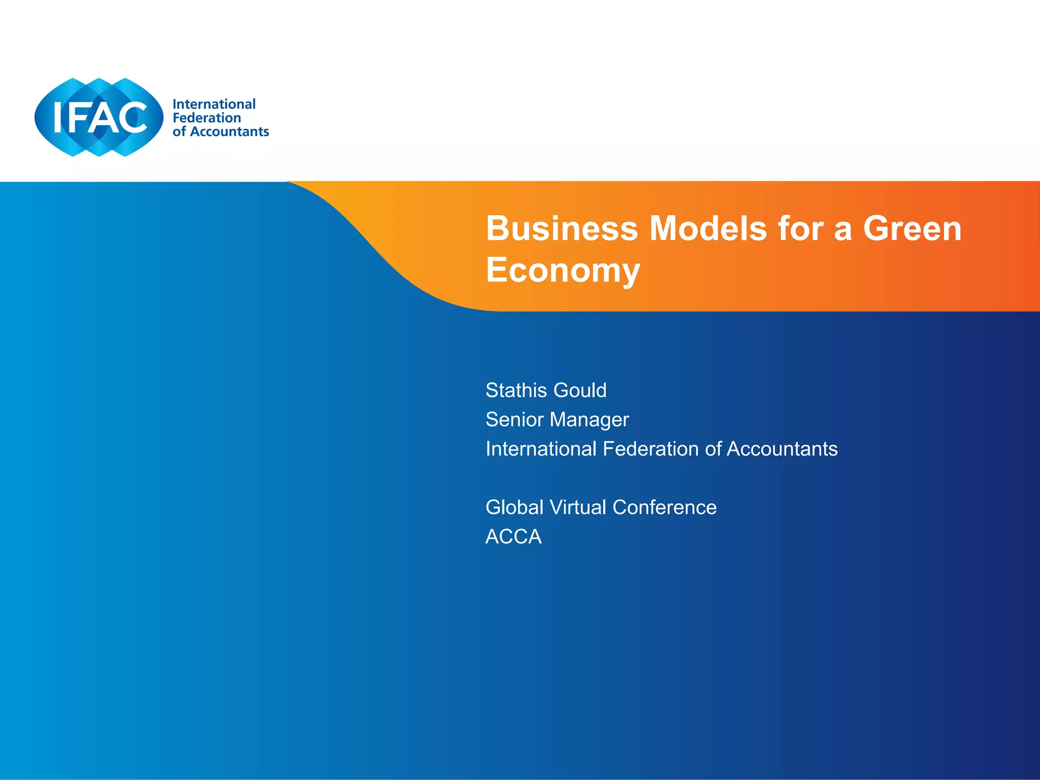 Business Models for a Green Economy | PPT