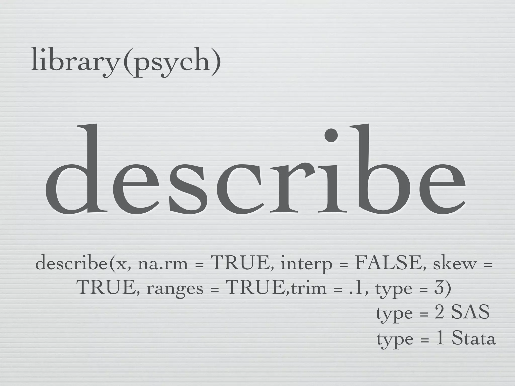 Descriptive Statistics with R | PDF