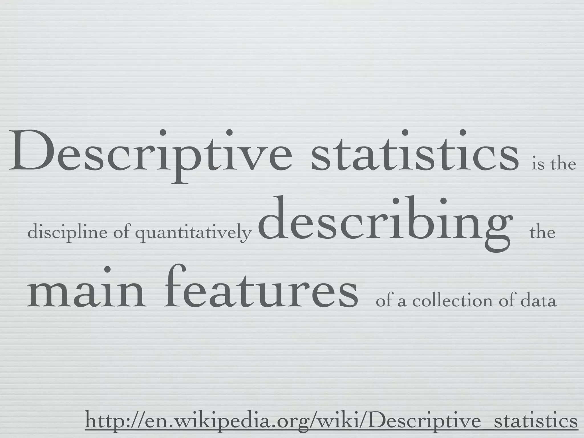 Descriptive Statistics with R | PDF