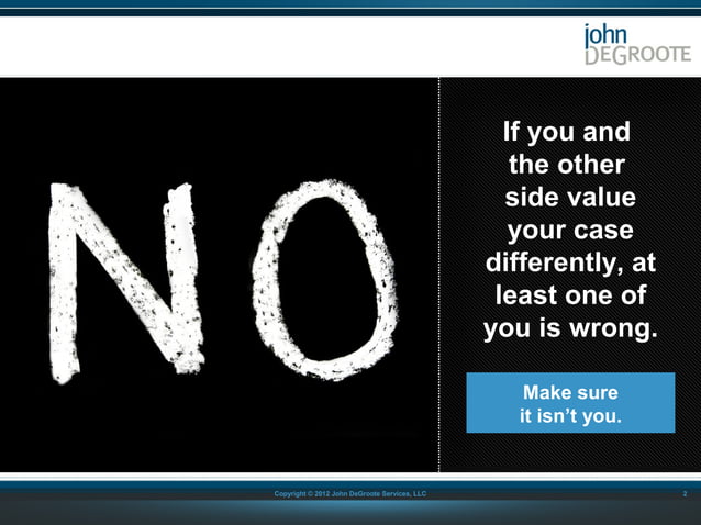 Negotiation Case Value: Decision Trees in Mediation | PPT