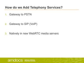 The Missing WebRTC Infrastructure | PPT