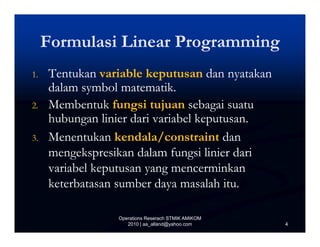 20121012 linear programming | PPT