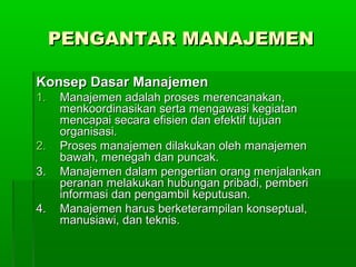 Konsep manajemen masa depan | PPT
