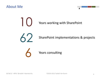 Sadie Van Buren Sharepoint Maturity
