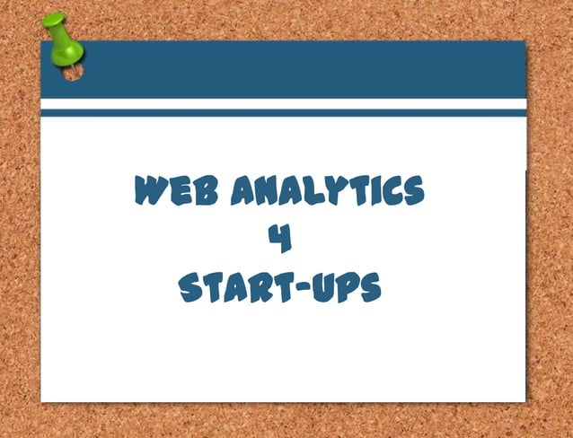 Analytics for Start-Ups | PPTX