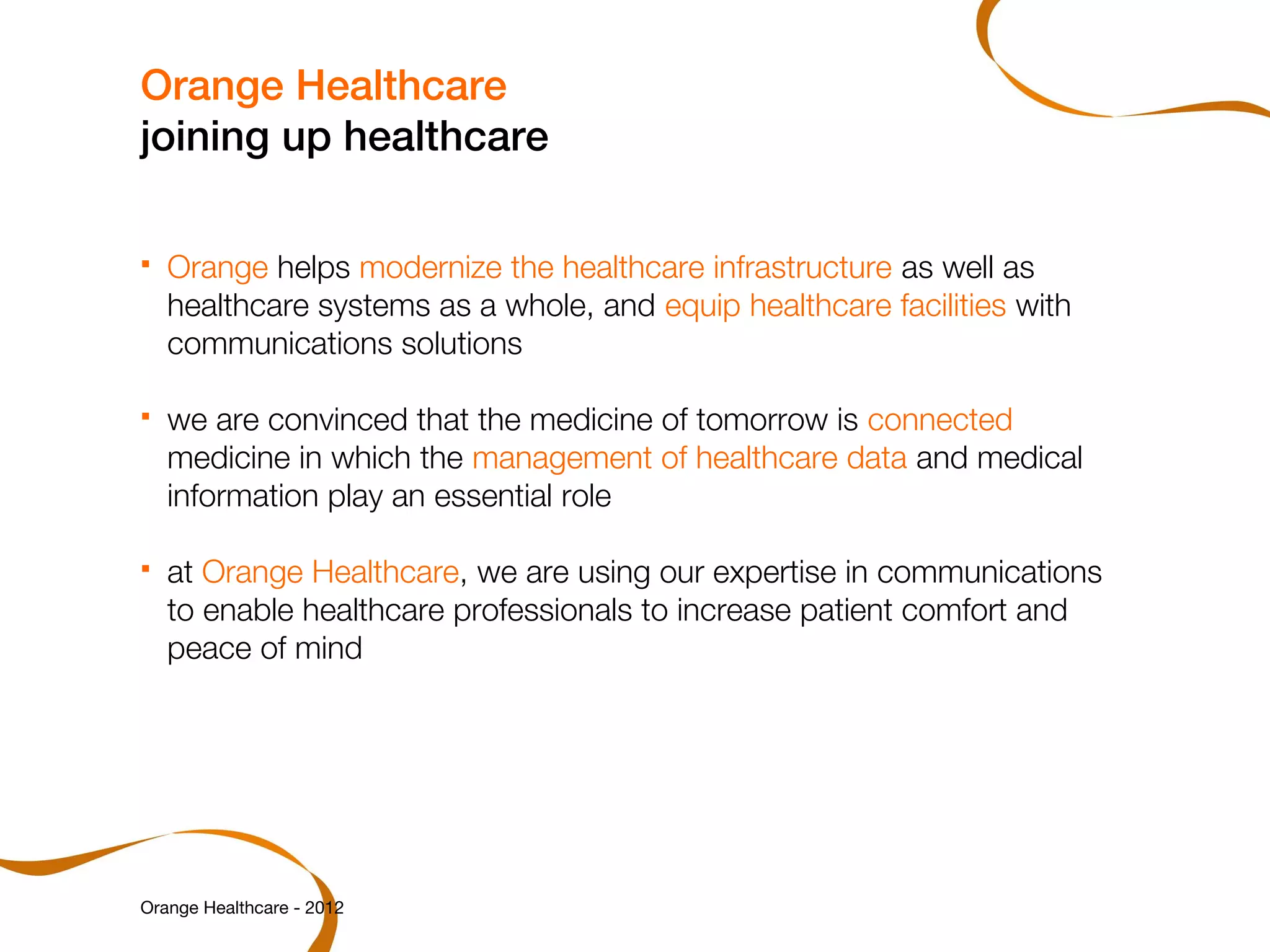 Orange Healthcare - Personalised Medicine | PPT