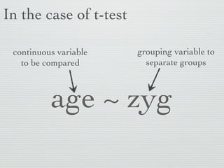 Groupwise comparison of continuous data | PPT