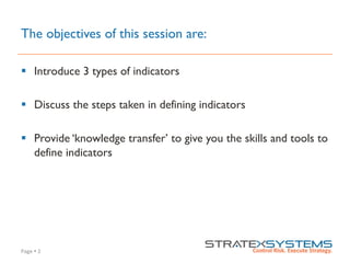 Managing with KPI's and KRI's | PDF