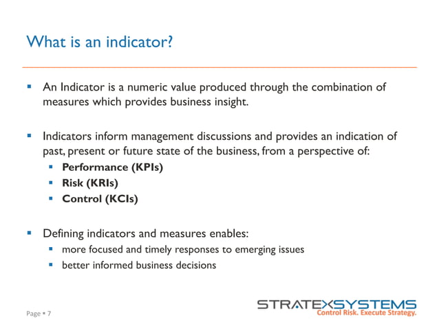 Managing with KPI's and KRI's | PDF | Business Accounting & Finance ...