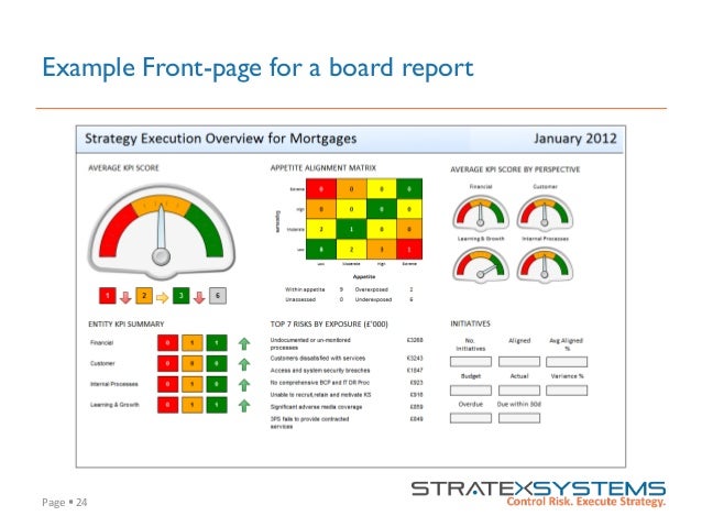 Managing with KPI's and KRI's