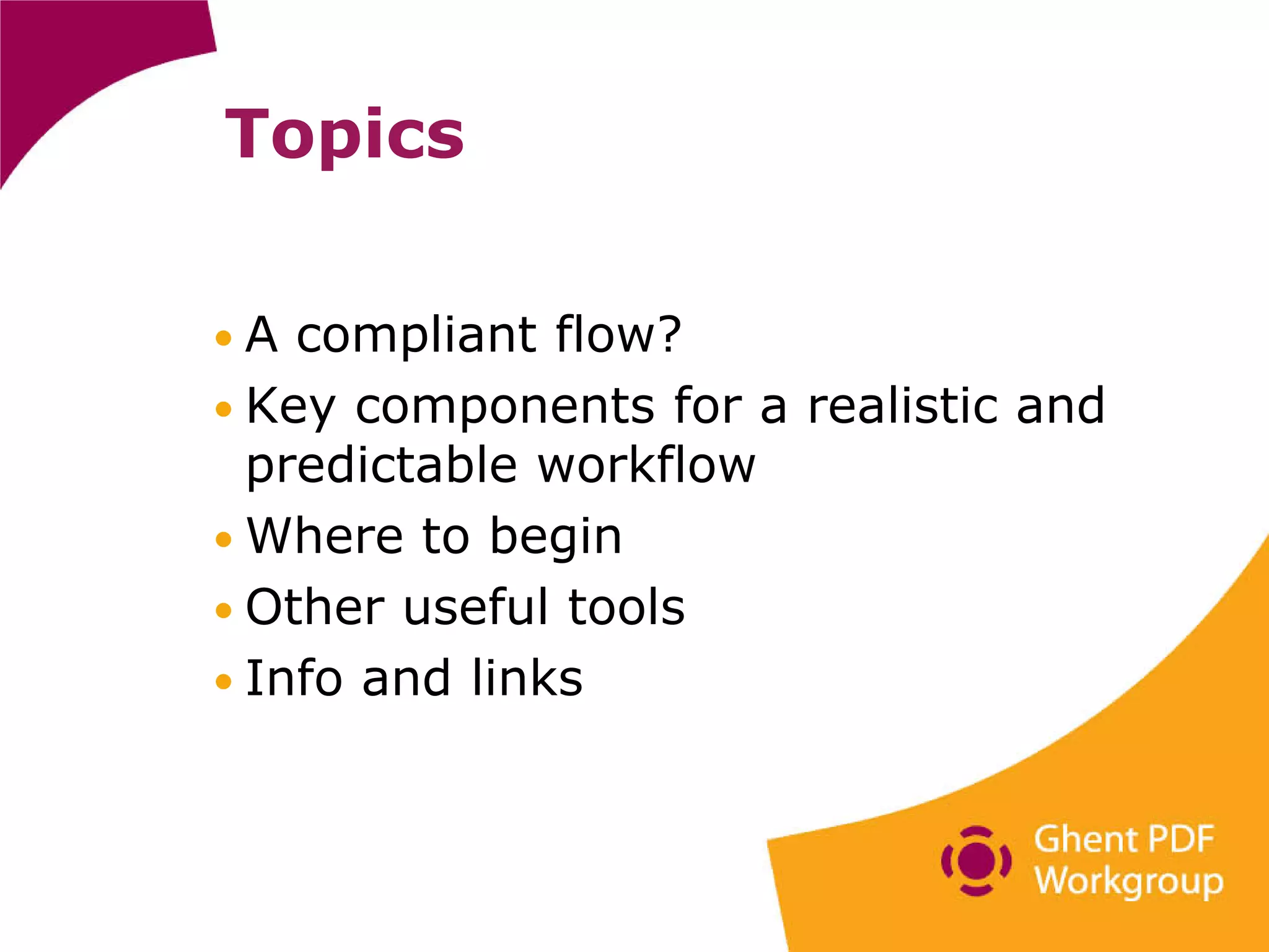 A 'realistic' understanding of PDF production workflows | PDF