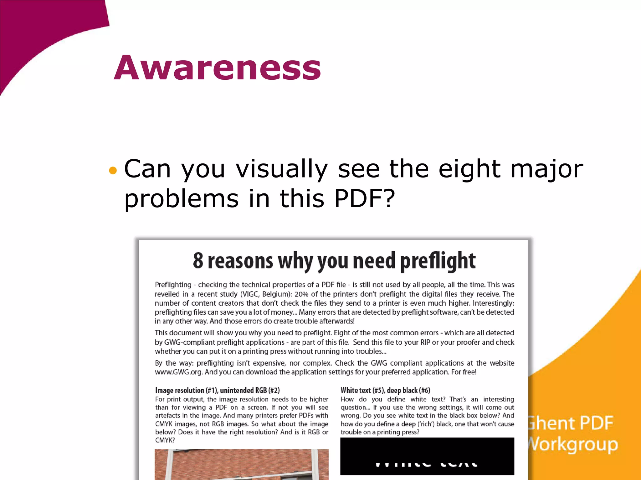 A 'realistic' understanding of PDF production workflows | PDF