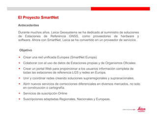 Características y servicios Leica Smartnet Europa | PDF