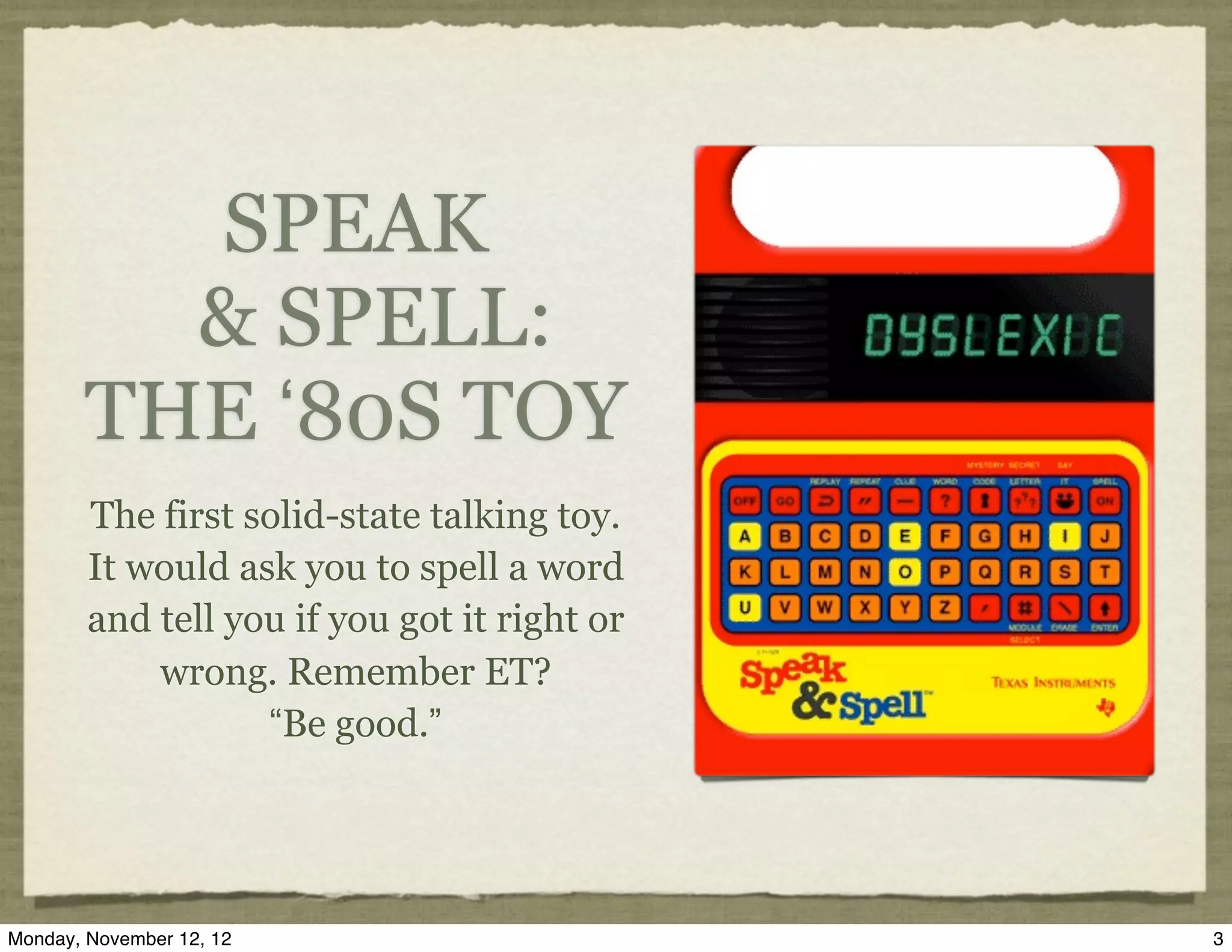 Speak & Spell: Pronouncing & spelling foreign names & words | PPT