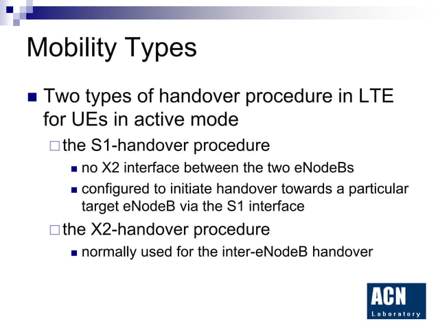 20121120 Handover In Lte Pptx Computer Networking Computing