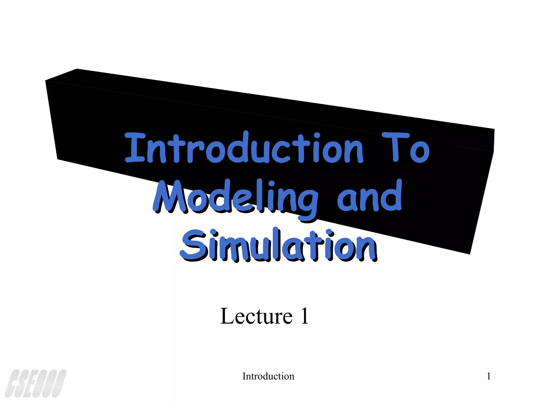 Simulation Powerpoint Lecture Notes Ppt