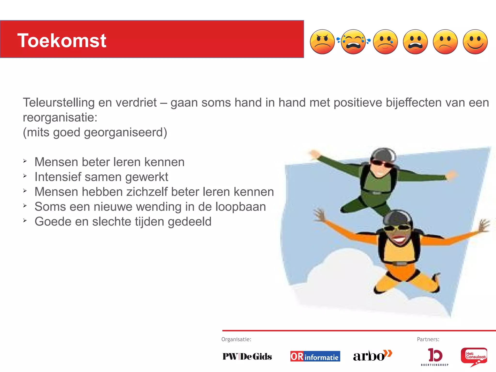 Emoties bij veranderingen op het werk | ODP