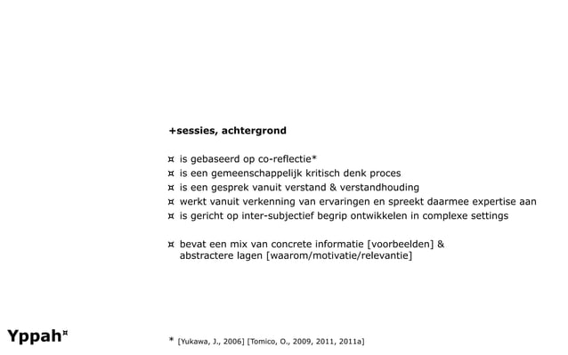Yppah +sessie een korte introductie | PDF